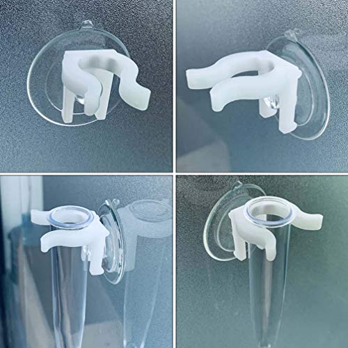 OSALADI 16Pcs Window Candle Clamp Clips Christmas Candle Suction Cups Holder Taper Candle Holders for Home Weeding Party Decoration