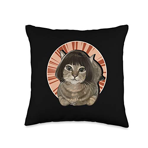 Meme World Karen Cat Funny Kitty Meme Throw Pillow, 16x16, Multicolor