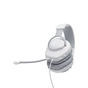 JBL Quantum 100 - Wired Over-Ear Gaming Headphones - White (Renewed)