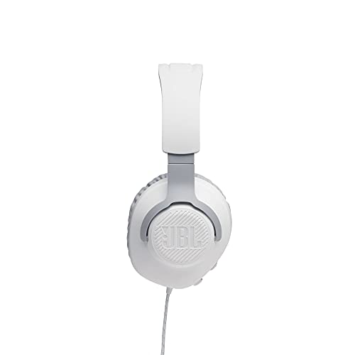 JBL Quantum 100 - Wired Over-Ear Gaming Headphones - White (Renewed)