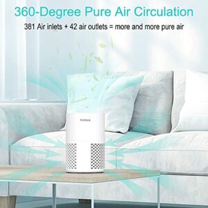 Himox Small Air Purifier for bedroom and AP01 Compact Desk Air Purifier Both H13 True HEPA Medical Grade Ultra Quiet