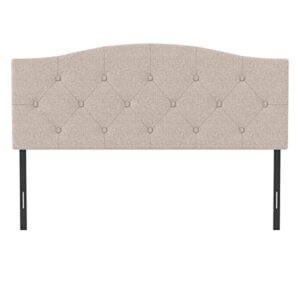 hillsdale provence upholstered, full/queen headboard only, light beige