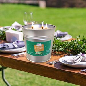 2 Packs Large Citronella Candles Outdoor Indoor, 110 Hours Burn 20 oz 3-Wick Scented Candles, Soy Wax Fly Candle for Home Garden Patio Yard Camping Balcony Travel