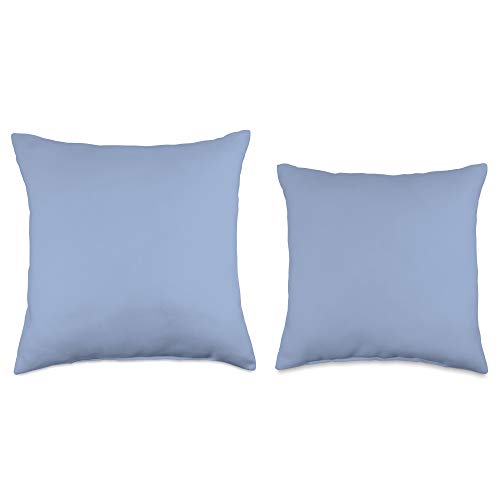 Vine Mercantile Simple Chic Solid Color Light Periwinkle Blue Throw Pillow, 18x18, Multicolor