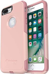 otterbox commuter series case for iphone 8 plus & iphone 7 plus (only) - non-retail packaging - ballet way (pink salt/blush)