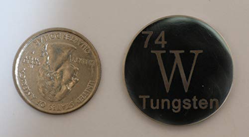 Tungsten (W) 30.68mm Metal Disc - Polished - One Troy Ounce