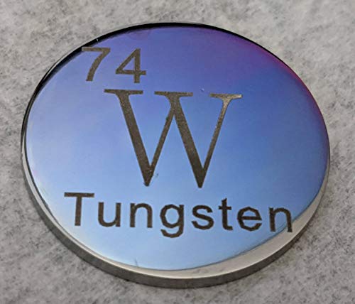 Tungsten (W) 30.68mm Metal Disc - Polished - One Troy Ounce