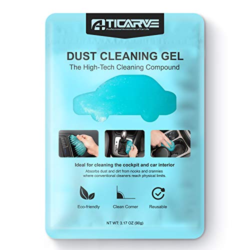 Cleaning Gel for Car Detailing Putty Car Vent Cleaner Goo Cleaning Putty Gel Auto Detailing Tools Car Interior Cleaner Dust Cleaning Mud for Cars Dust Cleaner Slime Keyboard Cleaner Gel (1Pack)