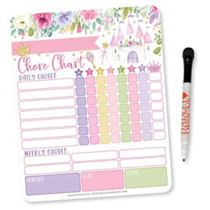 princess kids chore chart magnetic, reward chart for kids, good behavior chart for kids at home, my responsibility chart for kids, magnetic reward chart for kids behavior, chore chart for one child