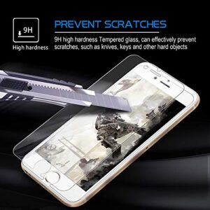 Arae Screen Protector for iPhone 7 Plus / 8 Plus, HD Tempered Glass, Anti Scratch Work with Most Case, 5.5 inch, 3 Pack