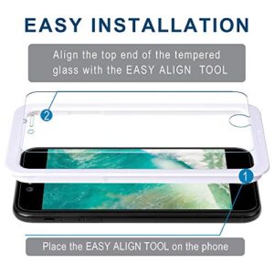 Arae Screen Protector for iPhone 7 Plus / 8 Plus, HD Tempered Glass, Anti Scratch Work with Most Case, 5.5 inch, 3 Pack