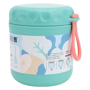 DOITOOL Insulated Lunch Container Insulated Food Jar Soup Lunch Container Bento Box Vacuum Thermal Microwavable Food Storage Container Flask with Spoon Green Water Cup