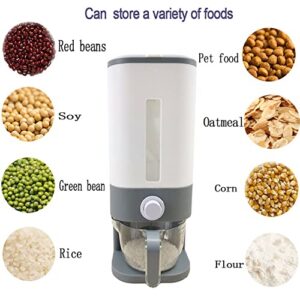 Upgrade Food Dispenser,22 Lb Rice Dispenser,Large Rice Storage Container with Measuring Cup,Dry Food Dispenser For Home and Kitchen Corn Soybean