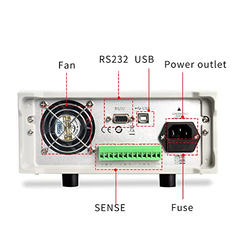 MATRIX MPS3033X Programmable Linear DC Bench Power Supply,3 Channel 0-30V/0-3A Adjustable，Single Channel 0-6V/0-3A Adjustable Regulated Output High Precision 1mV/1mA Resolution Low Ripple and Noise