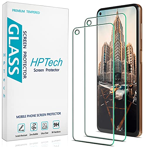 HPTech (2-Pack) Designed for Motorola Moto G Stylus (2021) Tempered Glass Screen Protector, 9H Hardness, Anti Scratch, Bubble Free