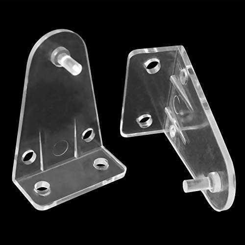 AXLIZER 10pcs Hold Down Brackets Transparent Plastic Fixing Bracket Blind Hole Hook Suitable for Blinds or Windows