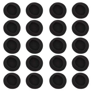 osaladi 20pcs earphone ear pads memory foam earpads sponge cushion covers replacement universal fit for headphone headset earbuds 55mm black