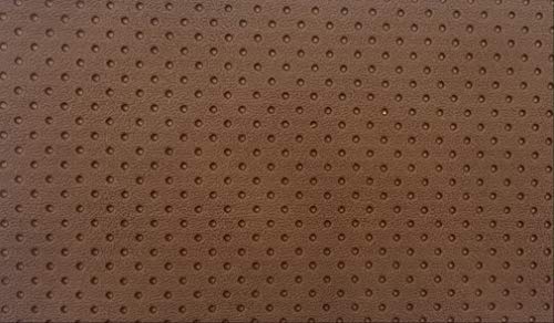 FABRICS FOREVER - Faux Leather Semi Perforated Tobacco Cinnamon Upholstery Fabric by the Yard - 54’’ Wide | Semi Perforated Tobacco Vinyl Fabric Material Faux Leather Sheets for DIY, Upholstery Crafts