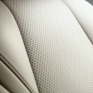 FABRICS FOREVER - Faux Leather Semi Perforated Tobacco Cinnamon Upholstery Fabric by the Yard - 54’’ Wide | Semi Perforated Tobacco Vinyl Fabric Material Faux Leather Sheets for DIY, Upholstery Crafts