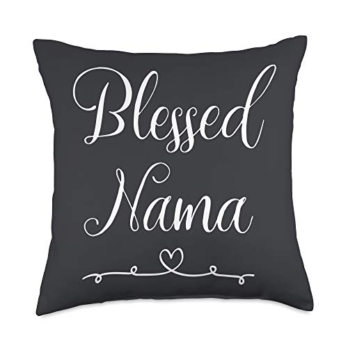 Nama Gifts Blessed Nama Throw Pillow, 18x18, Multicolor