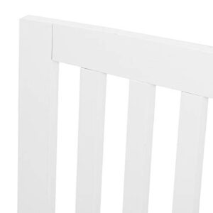 Epetlover Extra Wide Dog Gate 24 Inch High Freestanding Indoor Pet Door for House Doorways Stairs Halls, Foldable Wood Outdoor Safety Fence 4 Panels, White