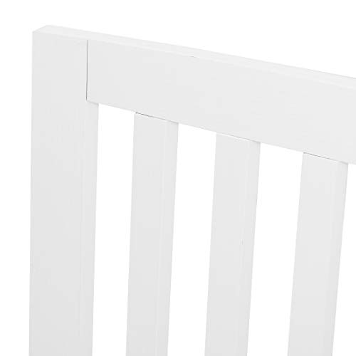 Epetlover Extra Wide Dog Gate 24 Inch High Freestanding Indoor Pet Door for House Doorways Stairs Halls, Foldable Wood Outdoor Safety Fence 4 Panels, White