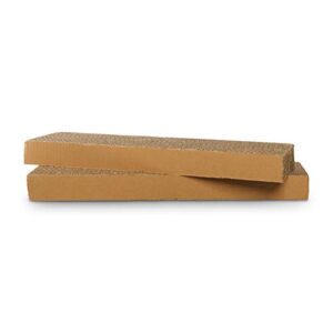 EveryYay Scratchin' The Surface Single-Wide Cardboard Refills for Cat Scratchers, 18.5" L X 4.5" W X 1.75" H, Pack of 2