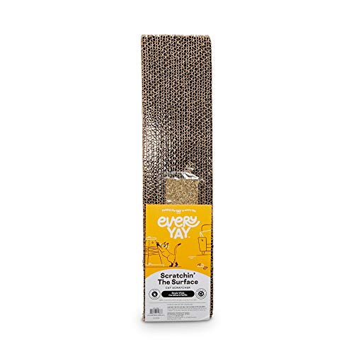 EveryYay Scratchin' The Surface Single-Wide Cardboard Refills for Cat Scratchers, 18.5" L X 4.5" W X 1.75" H, Pack of 2