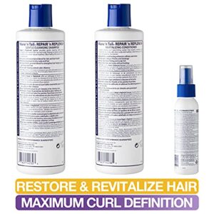 Mane ’n Tail Sulfate Free Repair ’n Replenish Gentle Cleaning And Replenishing System (11.2 Oz Each) with Extreme Detangler 3.4 Ounce