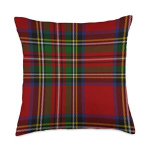 royal stewart tartan gifts and designsanddesigns royal stewart tartan scottish plaid scotland gifts throw pillow, 18x18, multicolor