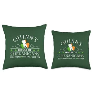 Quinn Family Name Gifts Quinn Family Name Gift Personalized Irish Home Decor Throw Pillow, 16x16, Multicolor