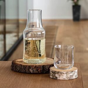 Krosno Water Drinking Night Set| Set of 2 Pieces | 20.3 and 6.8 oz | Splendour Collection | Ideal for Home, Restaurant, Events & Parties | Dishwasher Safe