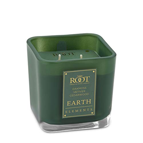 Root Candles Scented Candles Elements Collection Premium Handcrafted 2-Wick Candle, 10.5-Ounce, Earth