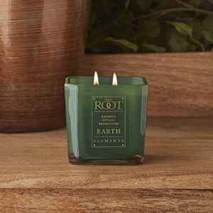 Root Candles Scented Candles Elements Collection Premium Handcrafted 2-Wick Candle, 10.5-Ounce, Earth