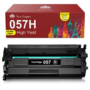 toner kingdom compatible toner cartridge replacement for canon 057 057h crg-057 crg-057h toner for canon imageclass lbp226dw lbp227dw mf445dw mf448dw mf449dw printer toner (black, 1 pack)