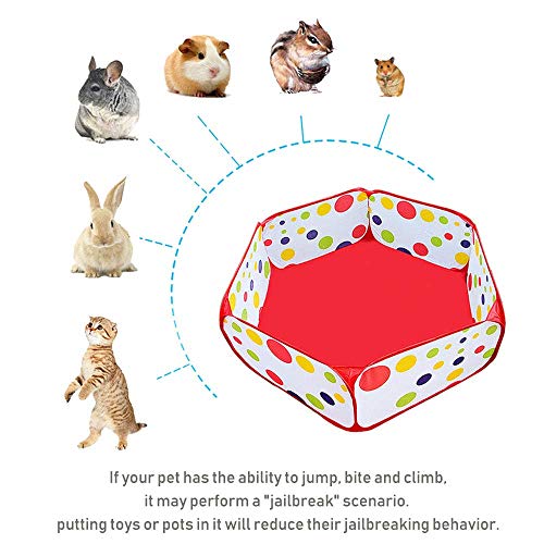 2 Packs of Portable Small Animals Playpen, Outdoor/Indoor Pop Open Pet Exercise Fence, Guinea Pig Accessories Metal Wire Yard Fence C&C Cage Tent for Rabbits, Hamster, Chinchillas and Hedgehogs