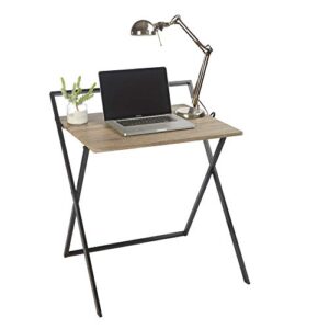 urban shop compact folding desk, wood