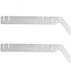 universal-fit double crossbar hangers - pipe and drape crossbar hangers for wedding decorators, convention centers, and event planners - crossbar hanger for backdrop - 9" - pair