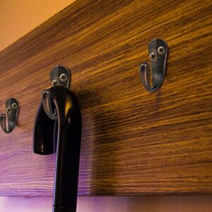 HARPOON 5 Piece Single Prong Robe Hook, Farmhouse Coat Hooks Oil-Rubbed Bronze