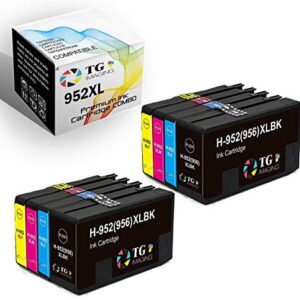 TG Imaging 8-Pack (Newest Chip Set) Compatible 952XL 952 Ink Cartridges Bundles Used in HP Officejet 7720 7740 8710 8720 Inkjet Printer (2 x BCYM)