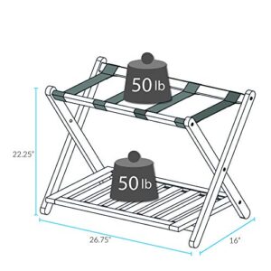 Casual Home Luggage Rack, Natural (New)