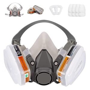 tangs reusable half facepiece cover set for gas respirator painting welding woodworking and other work protection