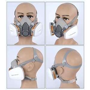 TANGS Reusable Half Facepiece Cover Set For Gas Respirator Painting Welding Woodworking and Other Work Protection