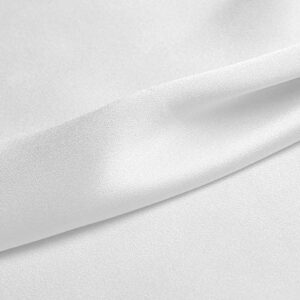 Orfemui 19MM Silk Charmeuse Satin Fabric 45" Width 100% Silk Fabric Plain Color by The Yard