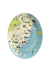 galleyware jersey shore melamine platter, medium, multi