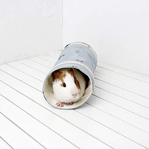 Chinchilla Guinea Pigs Tunnel Tube,Hedgehogs Dutch Rats Small Animal Pet Bed Toy Pet Supplies Hiding Cave Hamster Tunnel Playing Tube(Blue 3 Way)