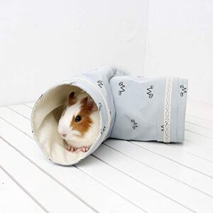 Chinchilla Guinea Pigs Tunnel Tube,Hedgehogs Dutch Rats Small Animal Pet Bed Toy Pet Supplies Hiding Cave Hamster Tunnel Playing Tube(Blue 3 Way)