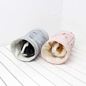 Chinchilla Guinea Pigs Tunnel Tube,Hedgehogs Dutch Rats Small Animal Pet Bed Toy Pet Supplies Hiding Cave Hamster Tunnel Playing Tube(Blue 3 Way)