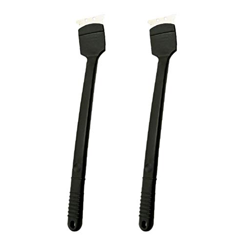 POPETPOP Bird Cage Cleaner Brush 2pcs Cleaning Brush Detailing Wire Brush for Cleaning Welding Slag and Rust Long Handle Black Bird Brush