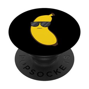 summer banana with sunglasses cute banana popsockets swappable popgrip